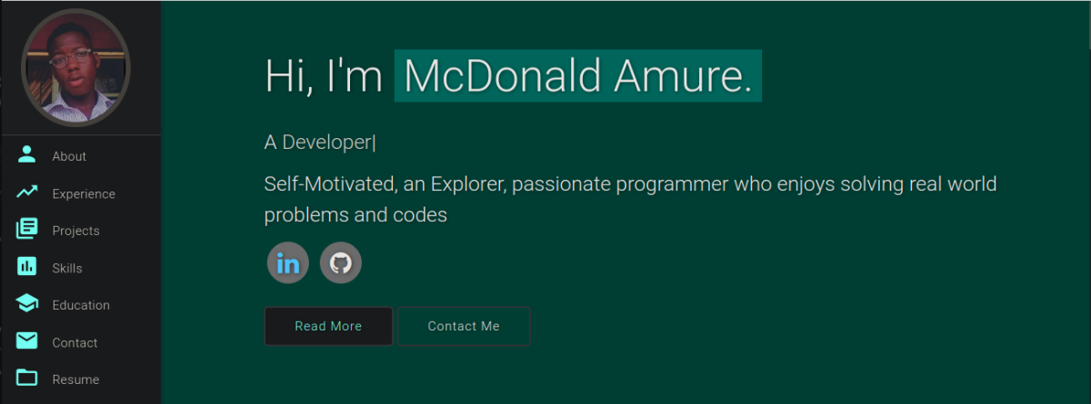 McDonald Amure | Software Engineer